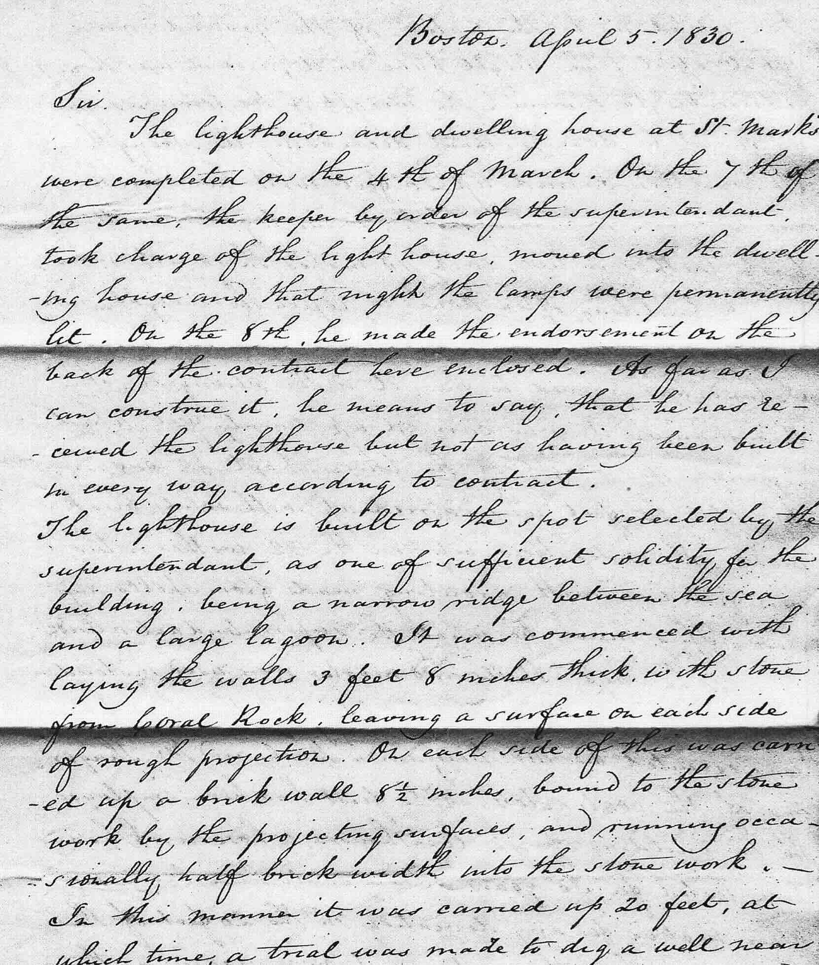 St. Marks - General Correspondence V - Winslow Lewis to Pleasonton ...